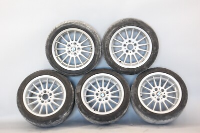 98-02 BMW E39 E38 540i 740iL Rims Wheels Silver Set Of 5 w/ Spare Style ...