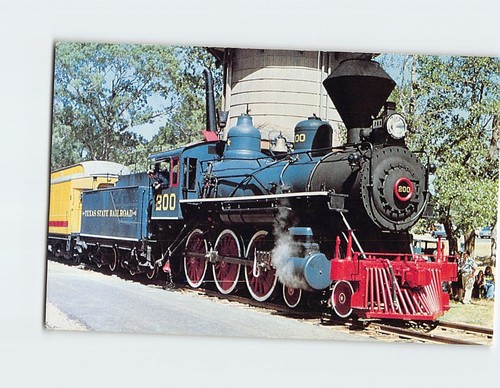 Postcard Locomotive Number 200 Texas State Railroad Rusk Texas USA | eBay