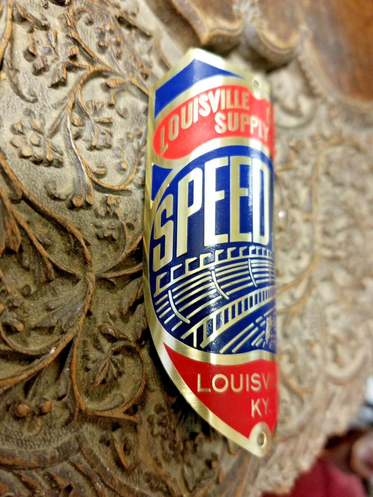 Speedway Bike Badge Bicycle Emblem Louisville Ky. Cycle & Supply Co. | eBay
