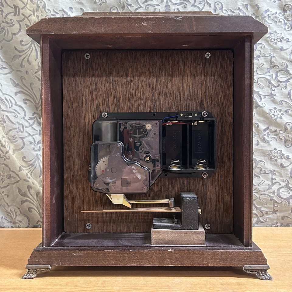 Bulova Wooden Mantle Clock with US United States Air Force Center Piece ...