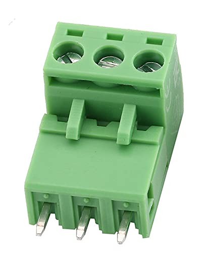 10 Sets PCB Screw Terminal Block 3-Pin 5.08mm Pitch Male Female ...