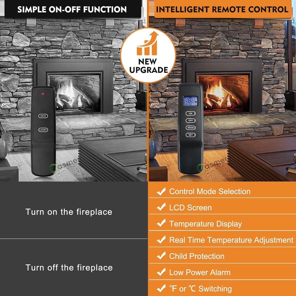 Backlit LCD Universal Fireplace Remote with Thermostat Control | eBay