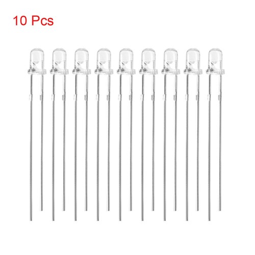 10PC Photodiodes Light Sensitive Sensors,3mm Clear Round Head Receiver ...