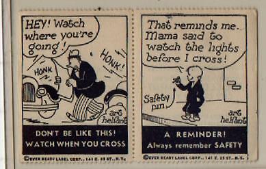 pr. Vintage New York City Police Dept. Safety Stamps | eBay
