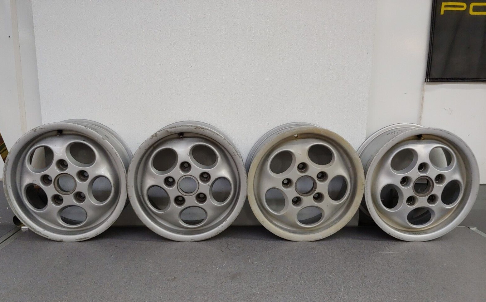 NICE SET OF 4 USED ORIGINAL PORSCHE 924S 944 7JX15 PHONE DIAL WHEELS | eBay