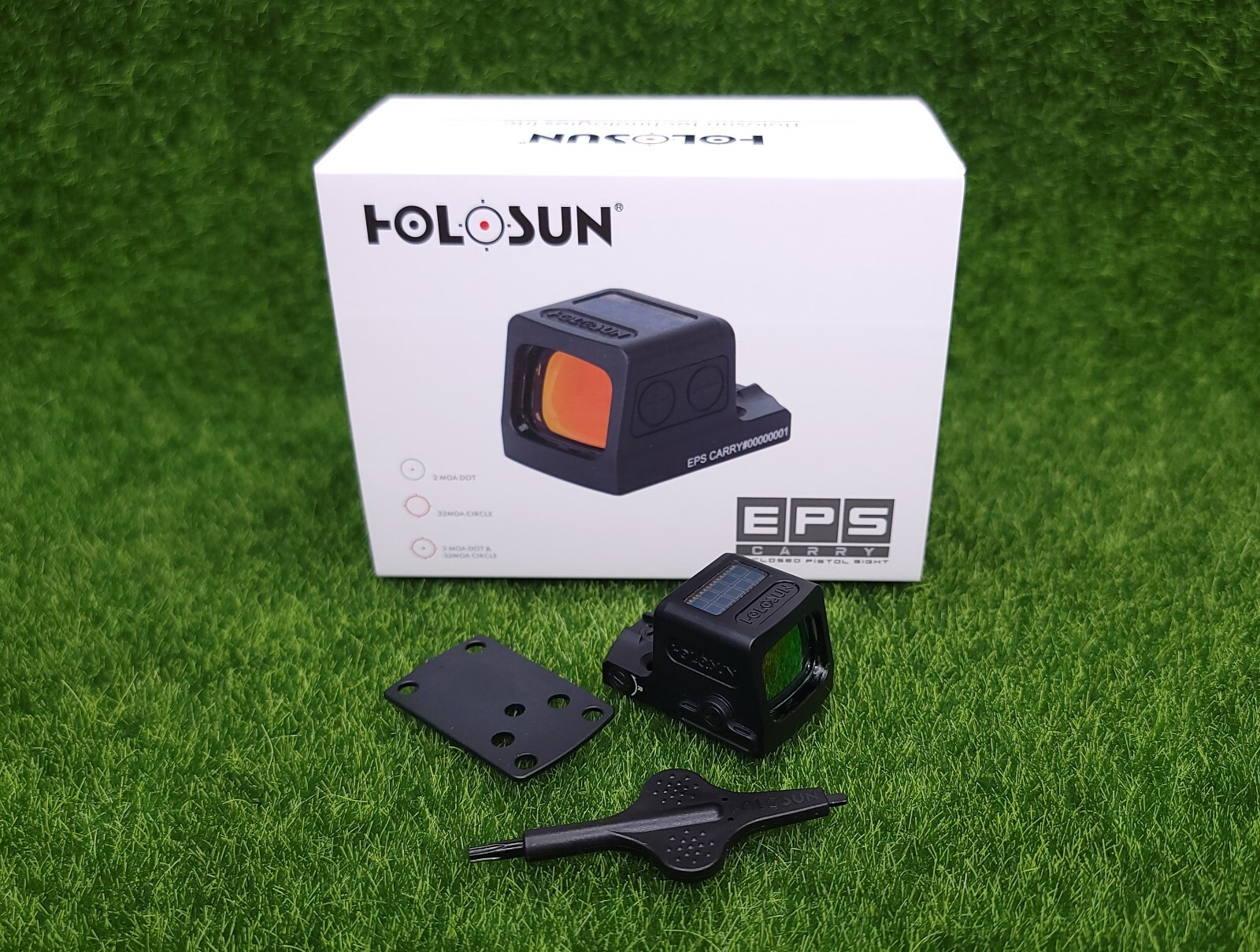 Holosun EPS Carry Red MRS Dot Sight 2 MOA Dot/32 MOA Circle - EPS-CARRY ...