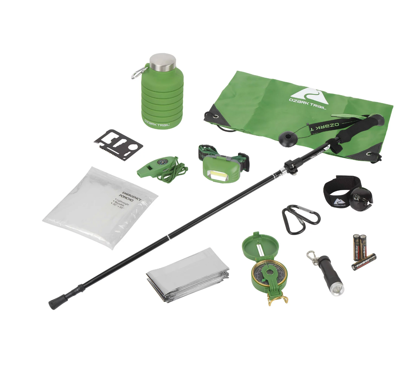 OZARK TRAIL 13 Piece Hiking Kit Camping Hiking HuntingSurvival Trekking ...