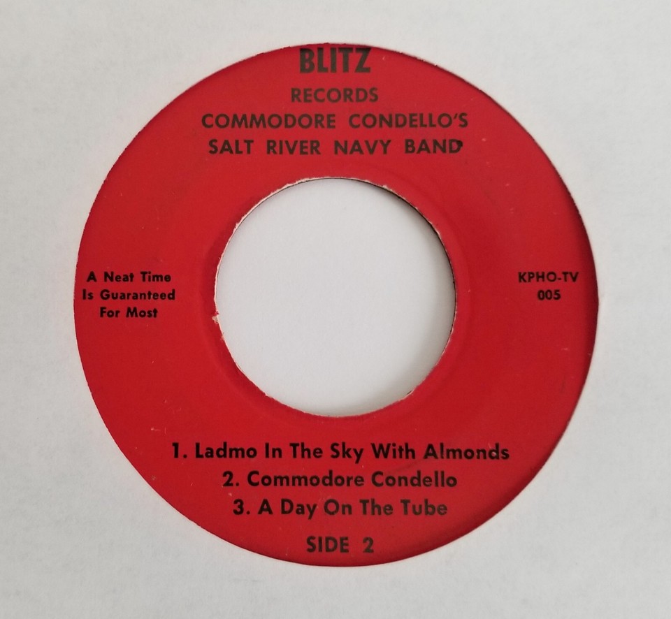 Commodore Condello's Salt River Navy Band (Blitz 45) 1967 Psych, Parody ...