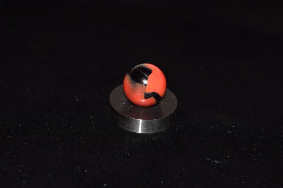 ⭐Vintage Marble King 🔴⚫Wasps⚫🔴Toy Marble Size .640"=41/64=16.5mm MINT⭐ ...