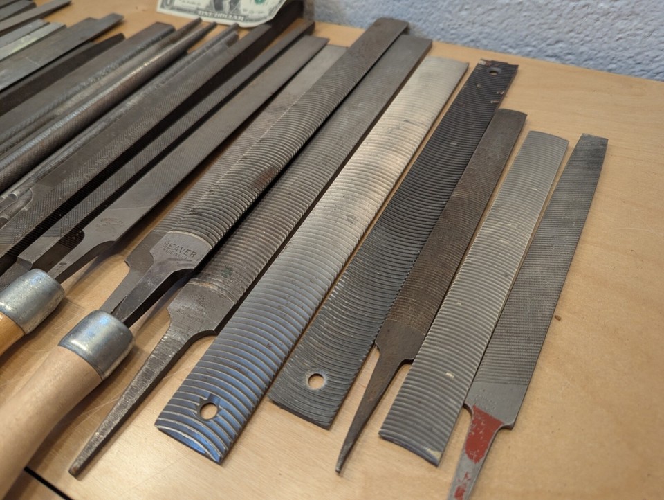 Vintage LOT 32 OF ASSORTED HAND Metal FILES NICHOLSON SIMONDS SANDVIK ...