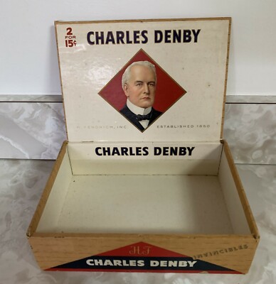 Vintage H. Fendrich Charles Denby Cigar Box With Indiana Permit | eBay