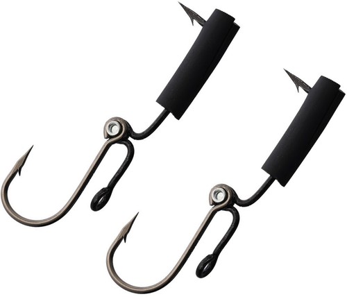 Shomer-Tec Survival Fish Hooks 2-Pk Dual-Action Hooking Non-Reflective ...