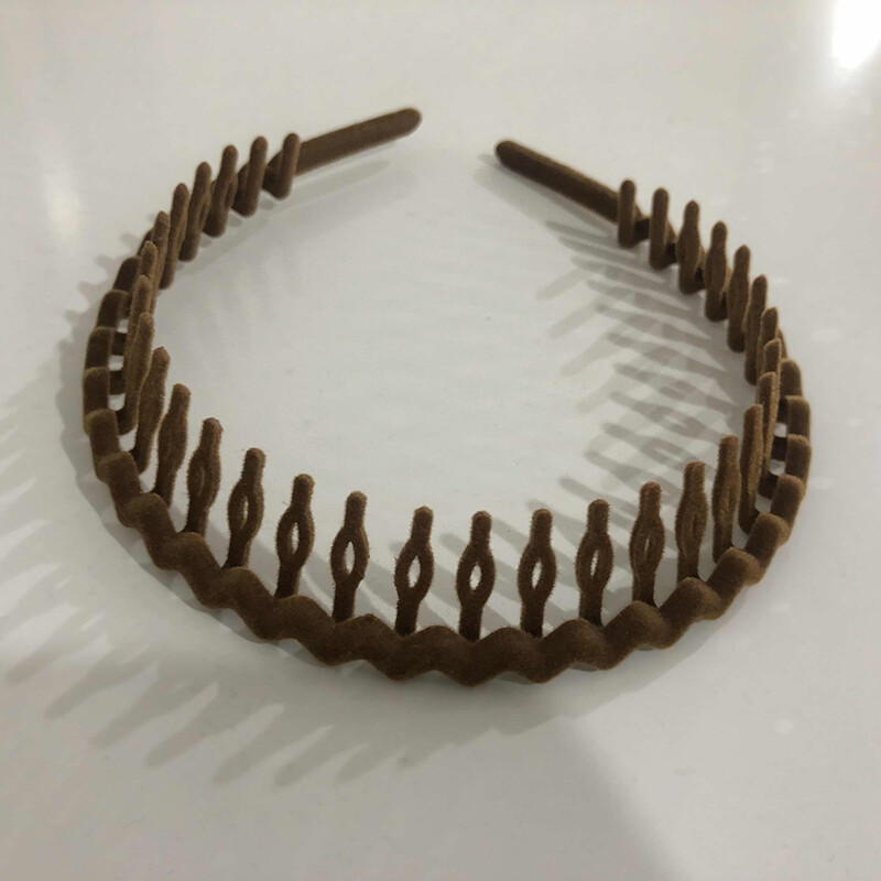 Women Toothed Headband Wave Sports Sharks Tooth Matte Flocking Hair ...