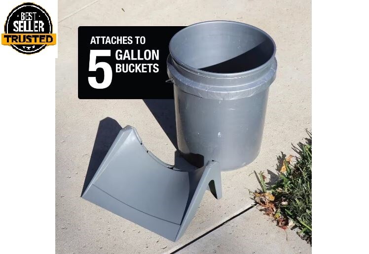 Danco 11033X Attachable Dust Pan Clip-On Scoop for 5-Gal Buckets. NEW ...