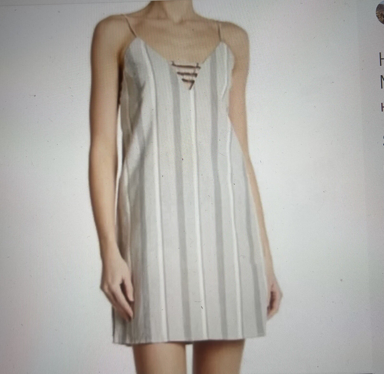 Haute Hippie Gray Stripe Cotton Slip Beach Dress Sz L… - Gem