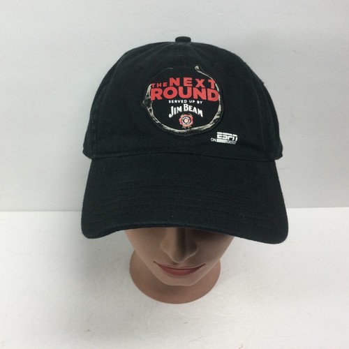 Jim Beam ESPN sports Hat Bourbon advertising Logo black strap back baseball cap | eBay