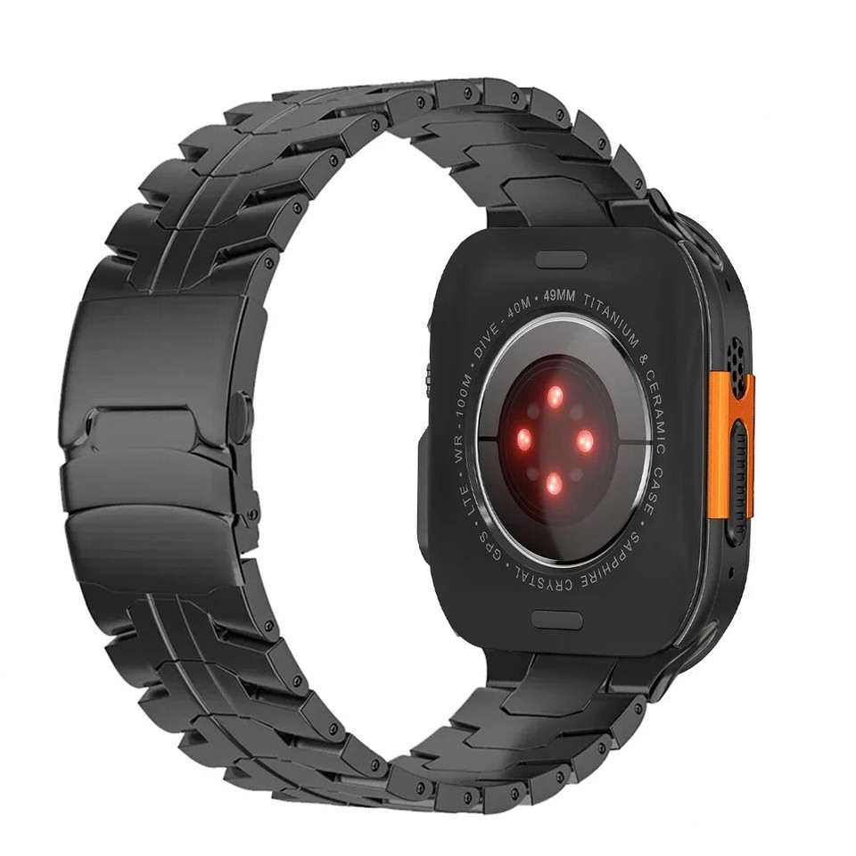 Luxury Metal Case+Titanium Strap For Apple Watch Ultra 2 49mm iWatch 10 ...