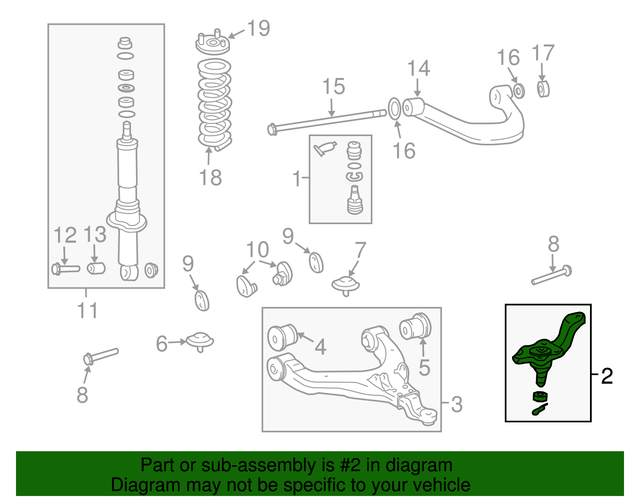 4334039436 Toyota Ball Joint Lower 43340-39436 Genuine OEM Part for ...