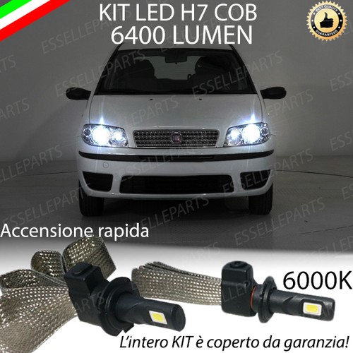 KIT LAMPADE H7 LED ANABBAGLIANTE FIAT PUNTO 188 MK3 6000K NO ERROR ...