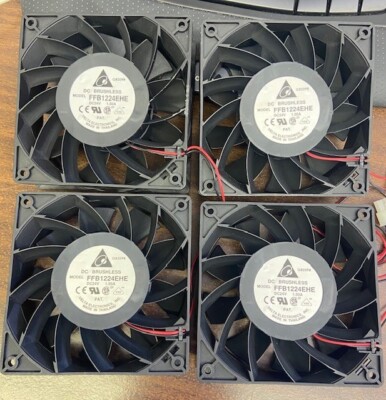 * LOT OF 4 - DELTA ELECTRONICS FFB1224EHE DC Fans Tubeaxial Fan | eBay
