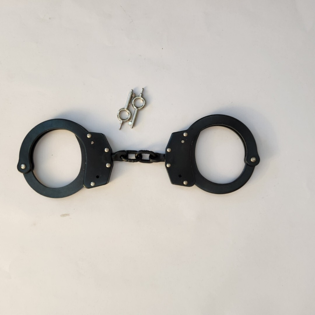 Vurgun Black Chain-Linked Handcuffs 2 Keys Professional Military Grade Handcuffs | eBay