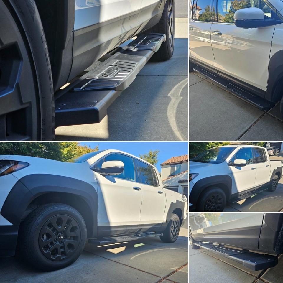 Aluminum Side Step 6.5" Running Boards Fit 2017-2025 Honda Ridgeline K ...