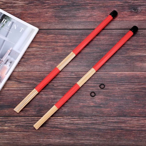 1 Pair 40CM Bamboo Rod Drum Brushes Sticks for Jazz Folk Music I4F92725 ...