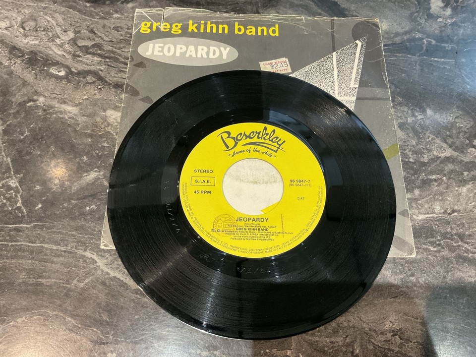 Greg Kihn Band Jeopardy 7” Picture Sleeve Combined Post 3 for 1 | eBay UK
