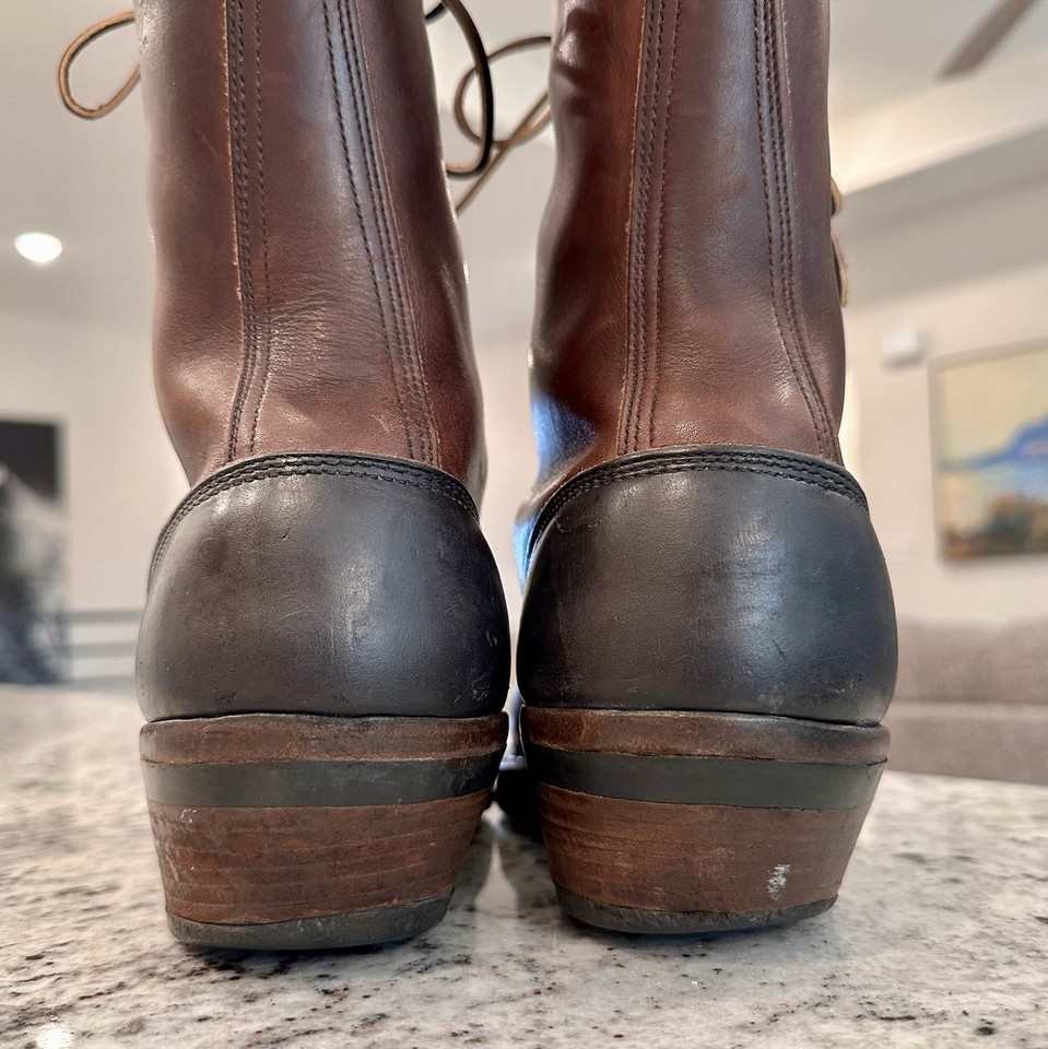 WHITE’S Packer Boots Men's Size 8 D Leather Lace Up Cowboy Ranch Farm ...