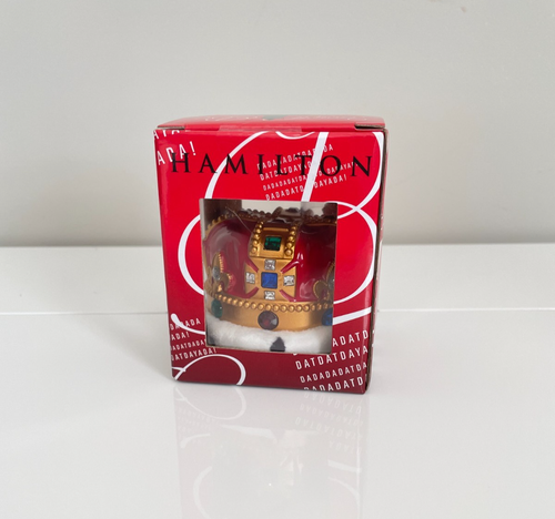 Hamilton, An American Musical, King George I Crown, Christmas Ornament ...