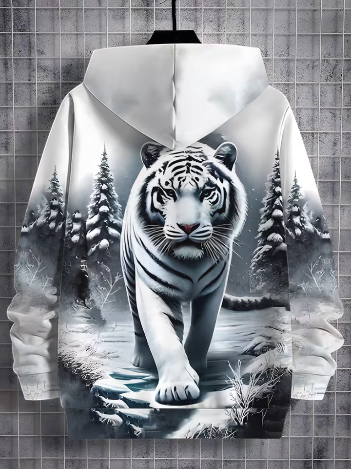 Arctic White Tiger Snow Stroll 3D All Over Print Hoodie - Adult & Kid | eBay