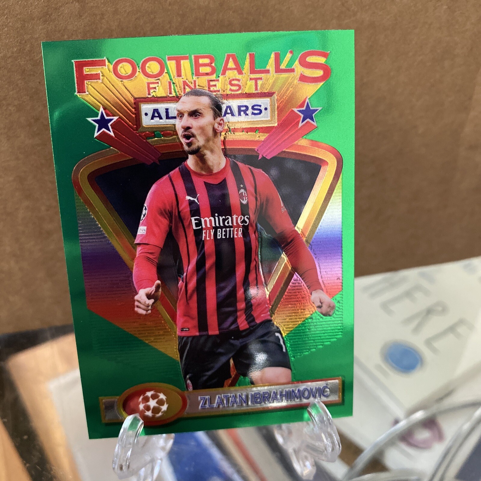 Zlatan Ibrahimovic 2021-22 Topps UEFA Finest Flashbacks Card Footballs ...