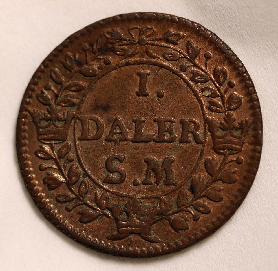 Sweden 1 Daler Silvermynt 1718 Charles XII Jupiter VF+ Coin | eBay