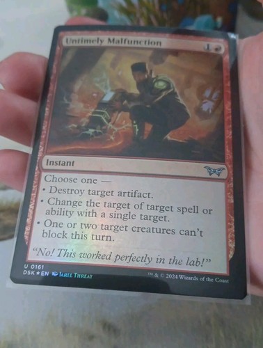 MTG - Untimely Malfunction Duskmourn: House of Horror Foil - U 0161 | eBay