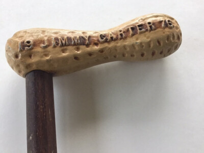 Vintage Jimmy Carter 1976 Peanut Handled Wooden Walking Cane | eBay