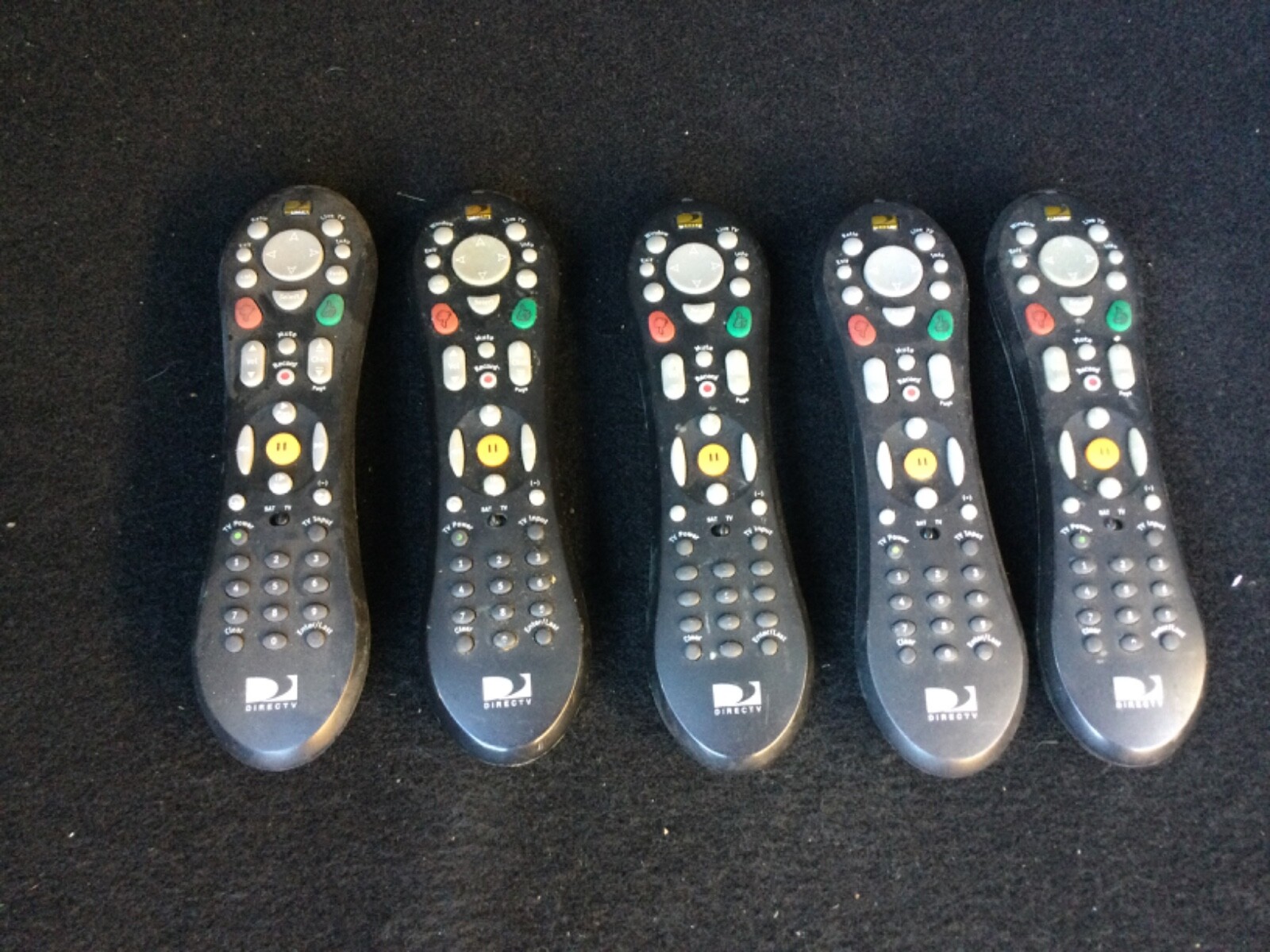 Lot of 5 Directv Tivo Remote Controls Tested | eBay