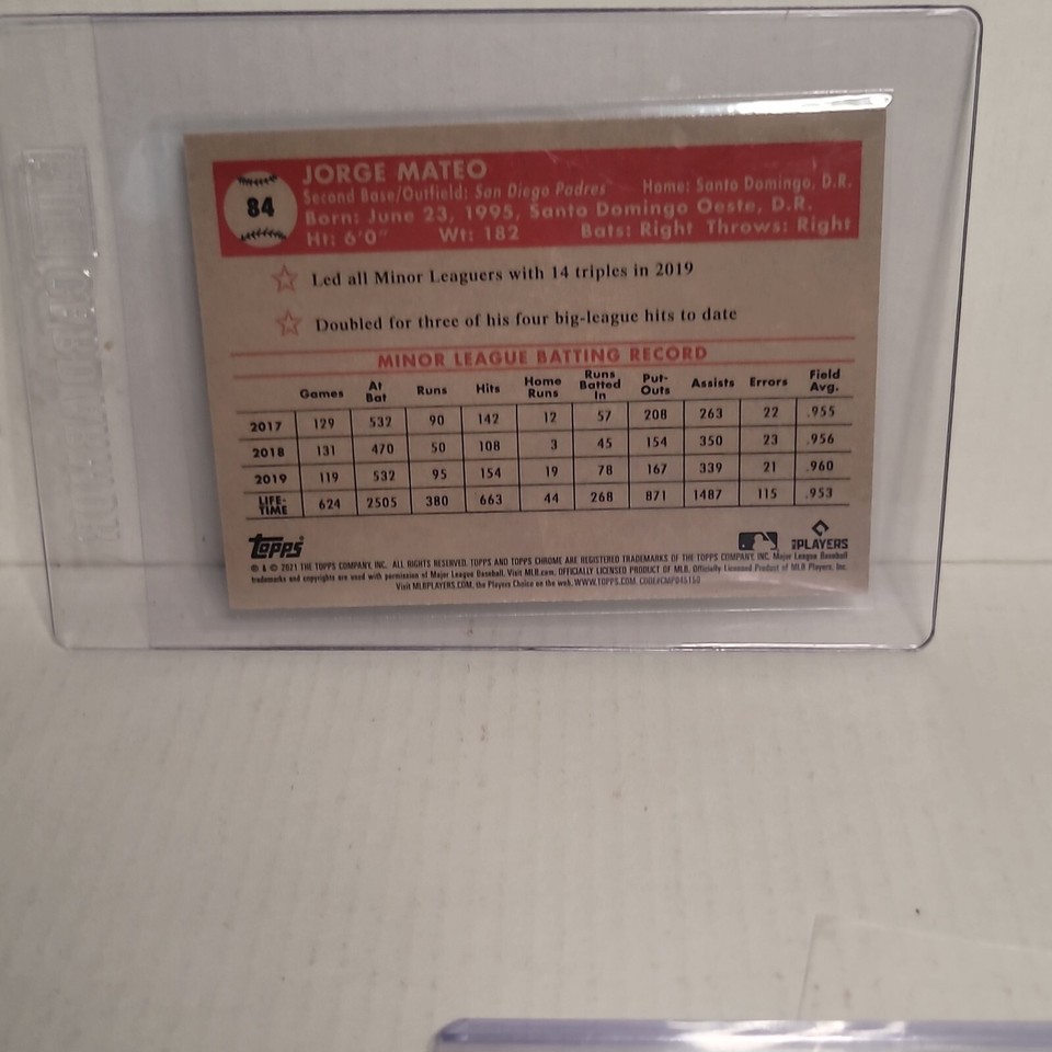 2021 🔥 Topps Chrome Platinum Anniversary X-Fractor Jorge Mateo #84 ...