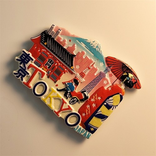 Japan Tokyo Tourist Travel Souvenir 3D Resin Refrigerator Fridge Magnet ...