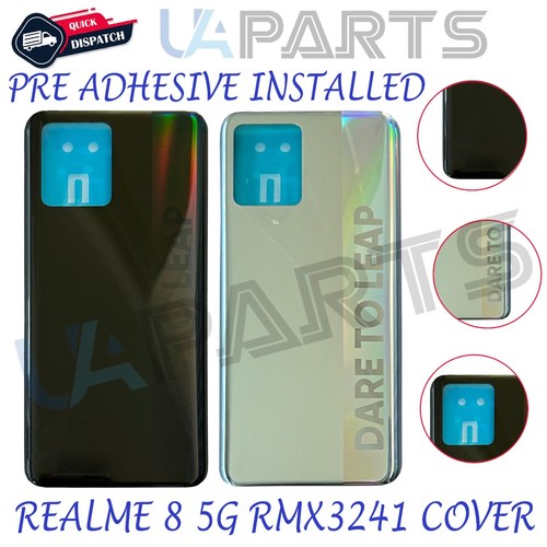 For OPPO REALME 8 5G RMX3241 Rear Back Battery Cover Glass With ...