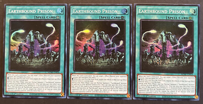 YUGIOH 3x Earthbound Prison - MZMI-EN034 - Super Rare - NM/Mint | eBay