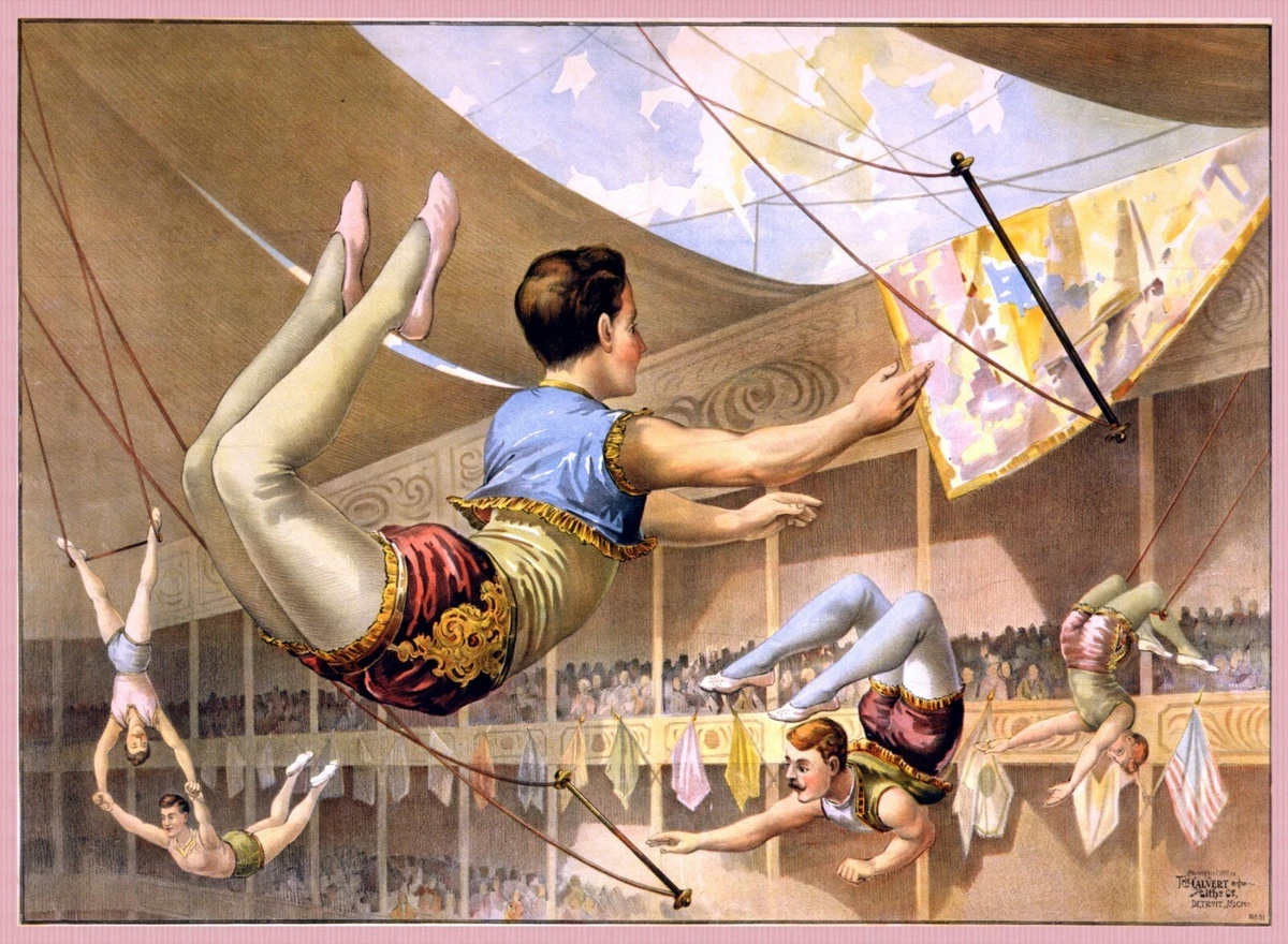 Circus Acrobats Poster