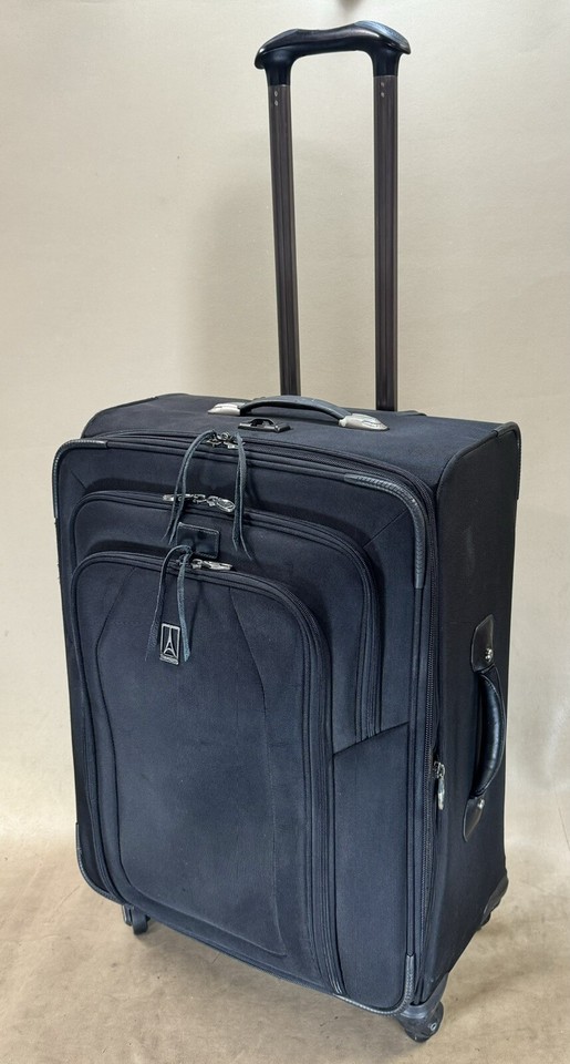 Travelpro Crew 9 Black 25" Expandable Spinner Suitcase 407126501 | eBay