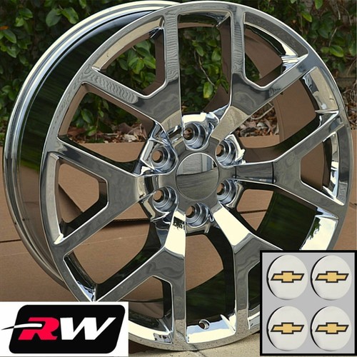 24 x10" inch Chevy Silverado 1500 Replica Honeycomb Wheels Chrome Rims ...