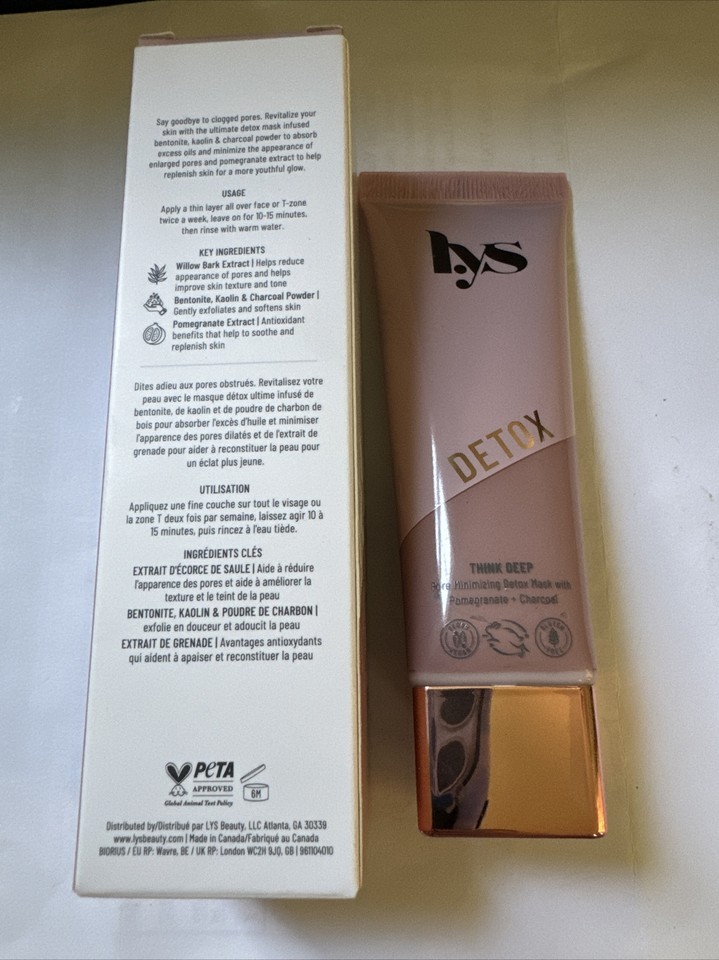 LYS Beauty Think Deep Pore Minimizing Detox Mask 1.76 Ounce New NIB | eBay