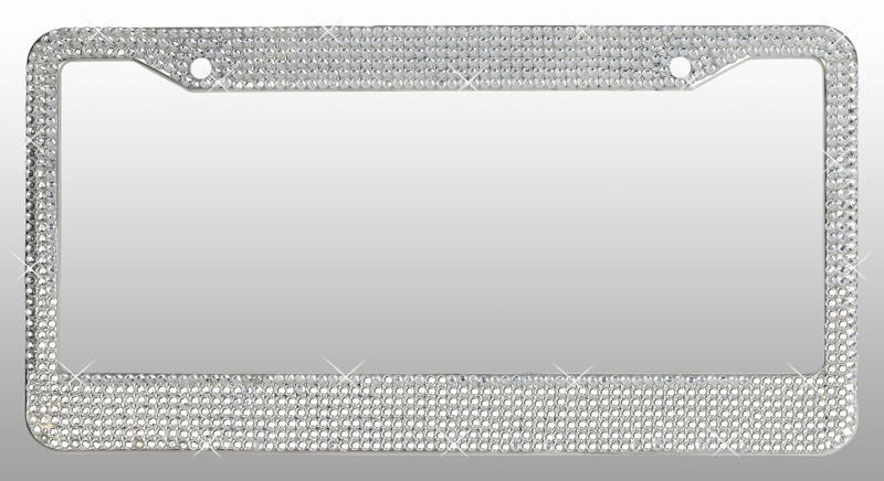 Boulevard Crystal Clear License Plate Frame 7rows Special Bling Offer ...