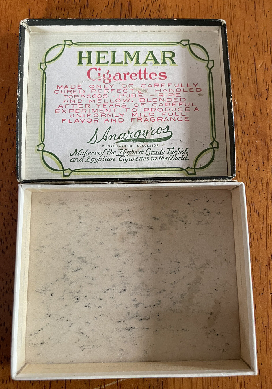 Helmar Turkish Cigarettes Box RARE Vintage Advertising | eBay