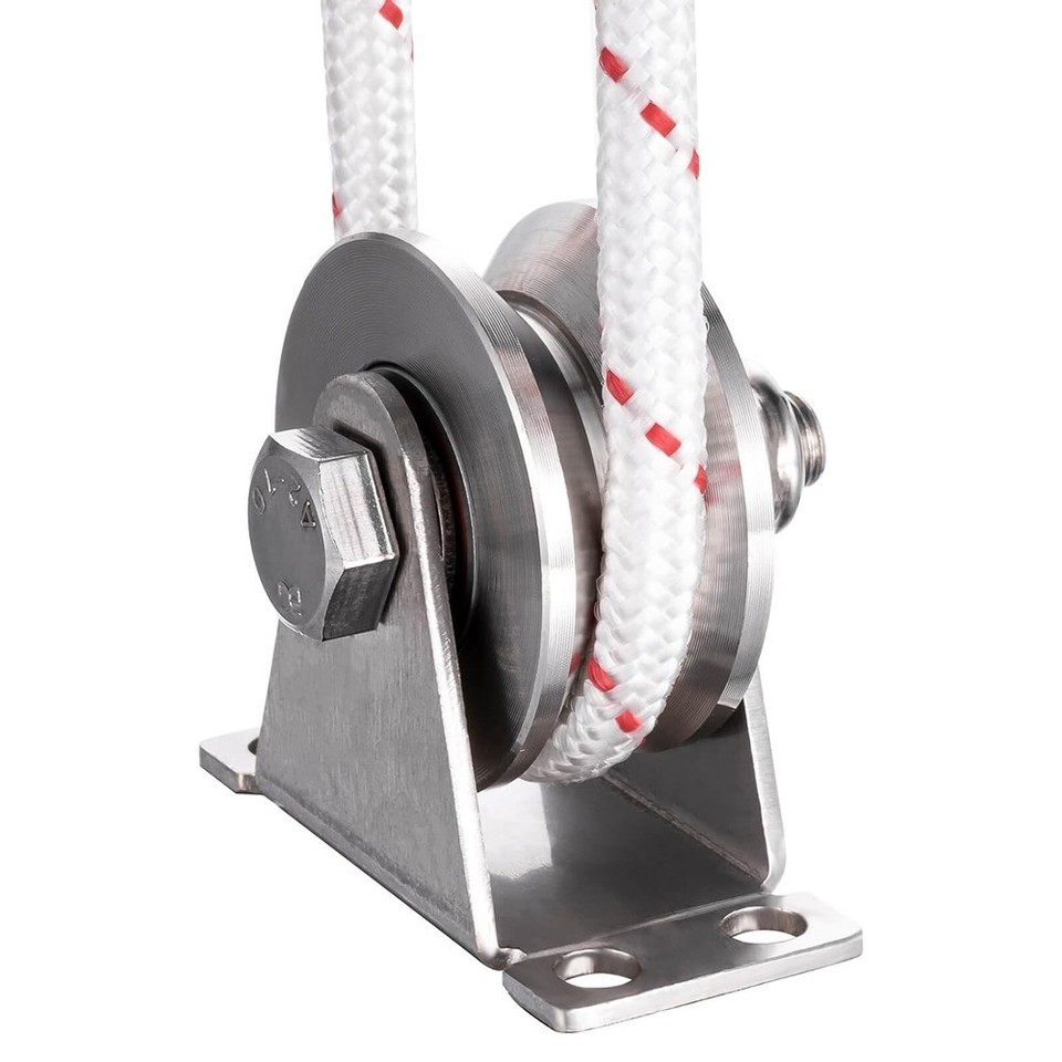 304 Stainless Steel Wall Mount VType Cable Pulleys 2 Pack for Sliding ...