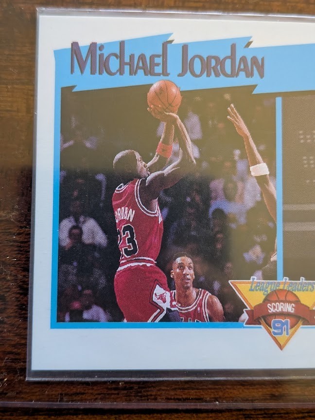 1991 NBA HOOPS Featuring Michael Jordan & Karl Malone League Leaders ...