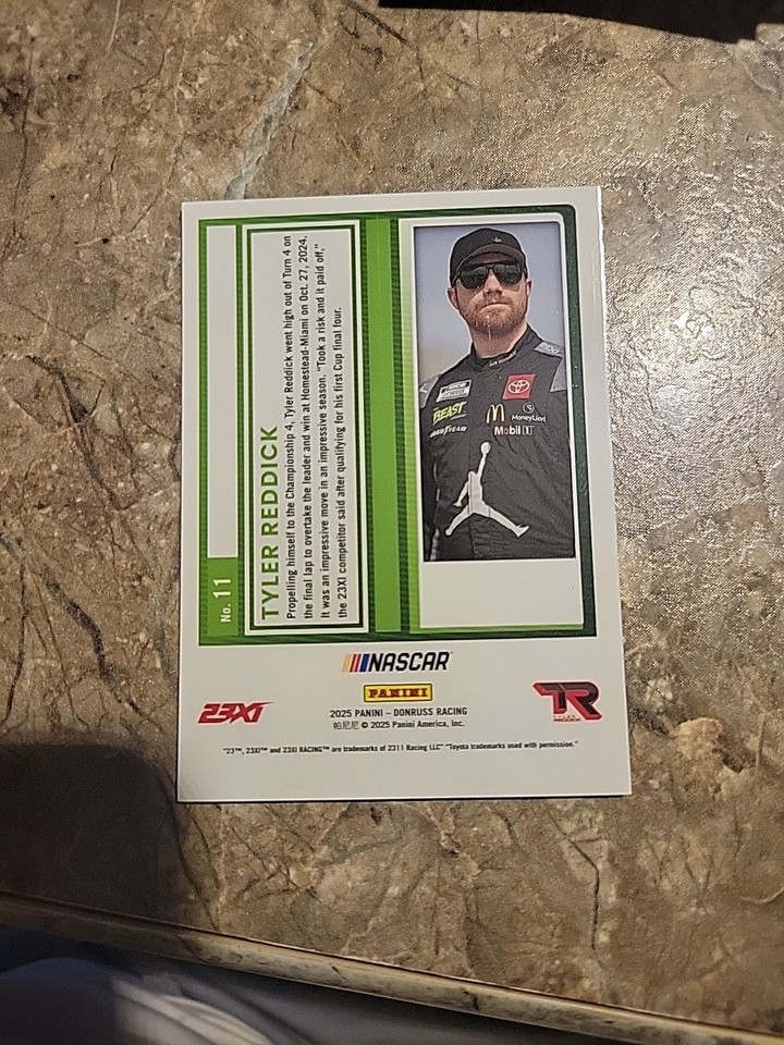 2025 Donruss Racing Nascar Card TYLER REDDICK 11 Optic | eBay