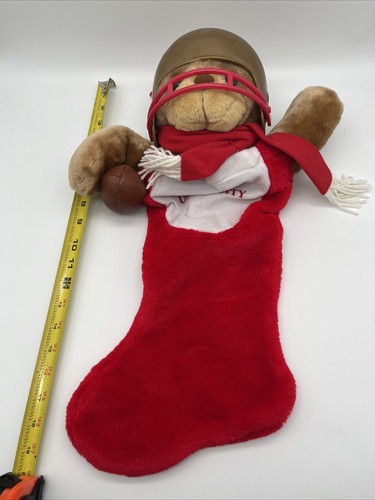 Vintage Florida State University FSU Teddy Bear Helmet 18" Christmas ...